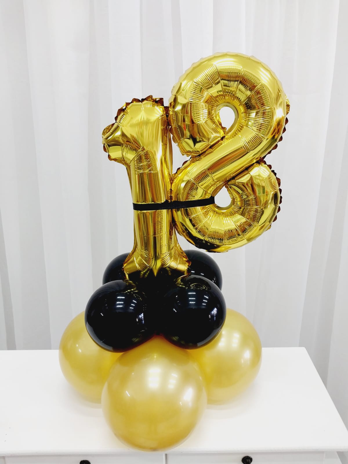 NH FESTAS | Arranjo de Balões com Número Metalizado - NH FESTAS